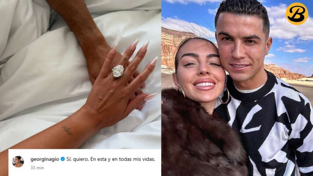 Cristiano Ronaldo Proposes to Georgina Rodríguez With a 35-Carat ...